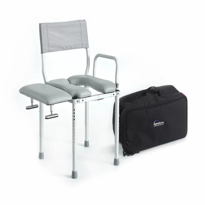 Nuprodx MC3000TX Travel Folding Shower Commode Chair — Mobility Nest