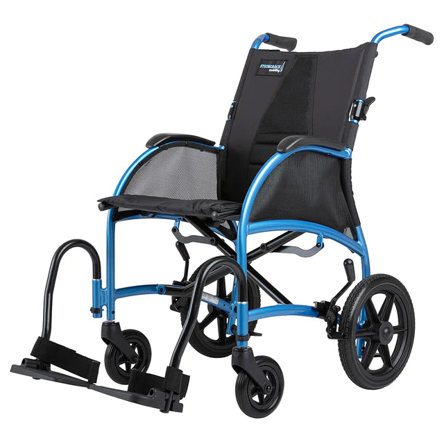 Strongback Excursion 12 Folding Transport Wheelchair — Mobility Nest